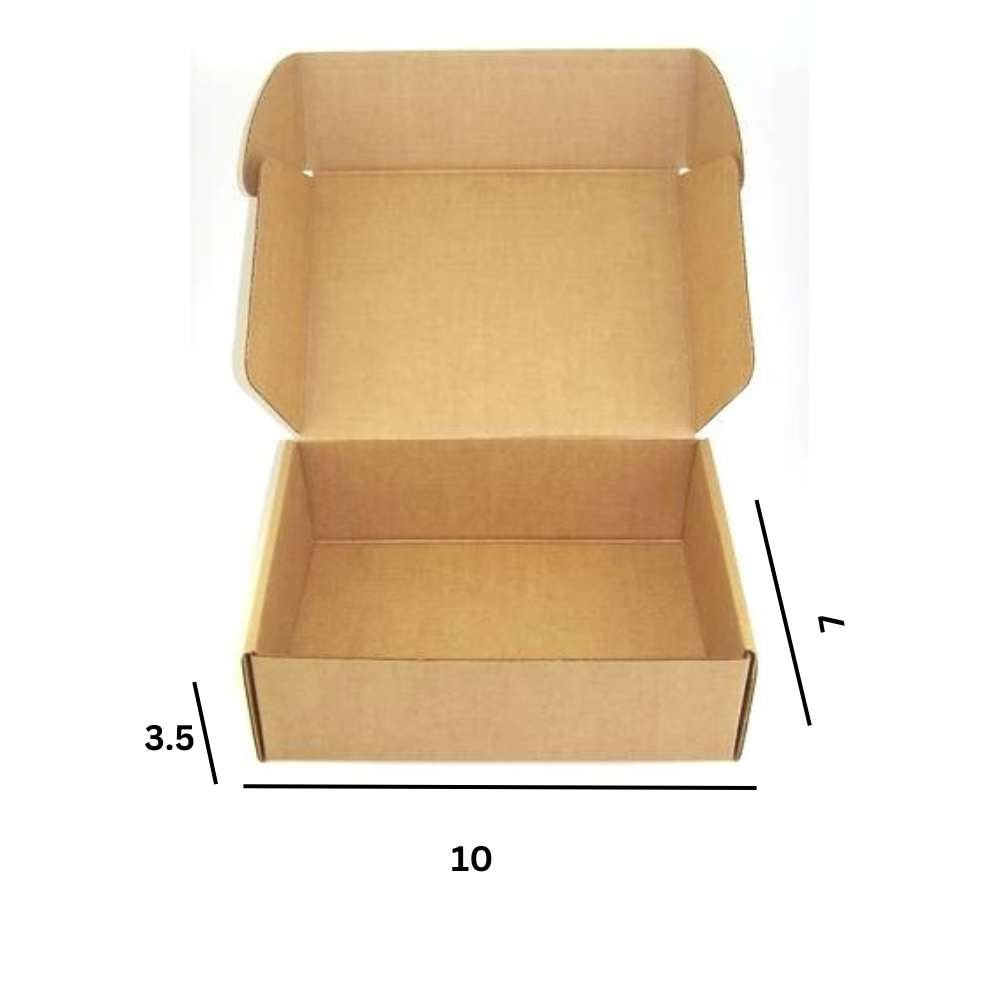 3 Ply Flab Box Brown Corrugated Box Length 10 Inches Width 7 Inches 3-ply-flab-box-brown-corrugated-box-length-10-inches-width-7-inches